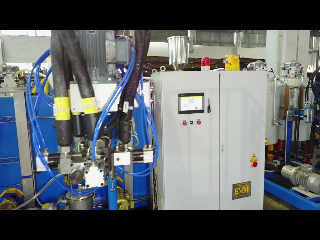 tiga komponen polyurethane elastomer pouring machine / pu elastomer pouring mesin / cpu pouring ...
